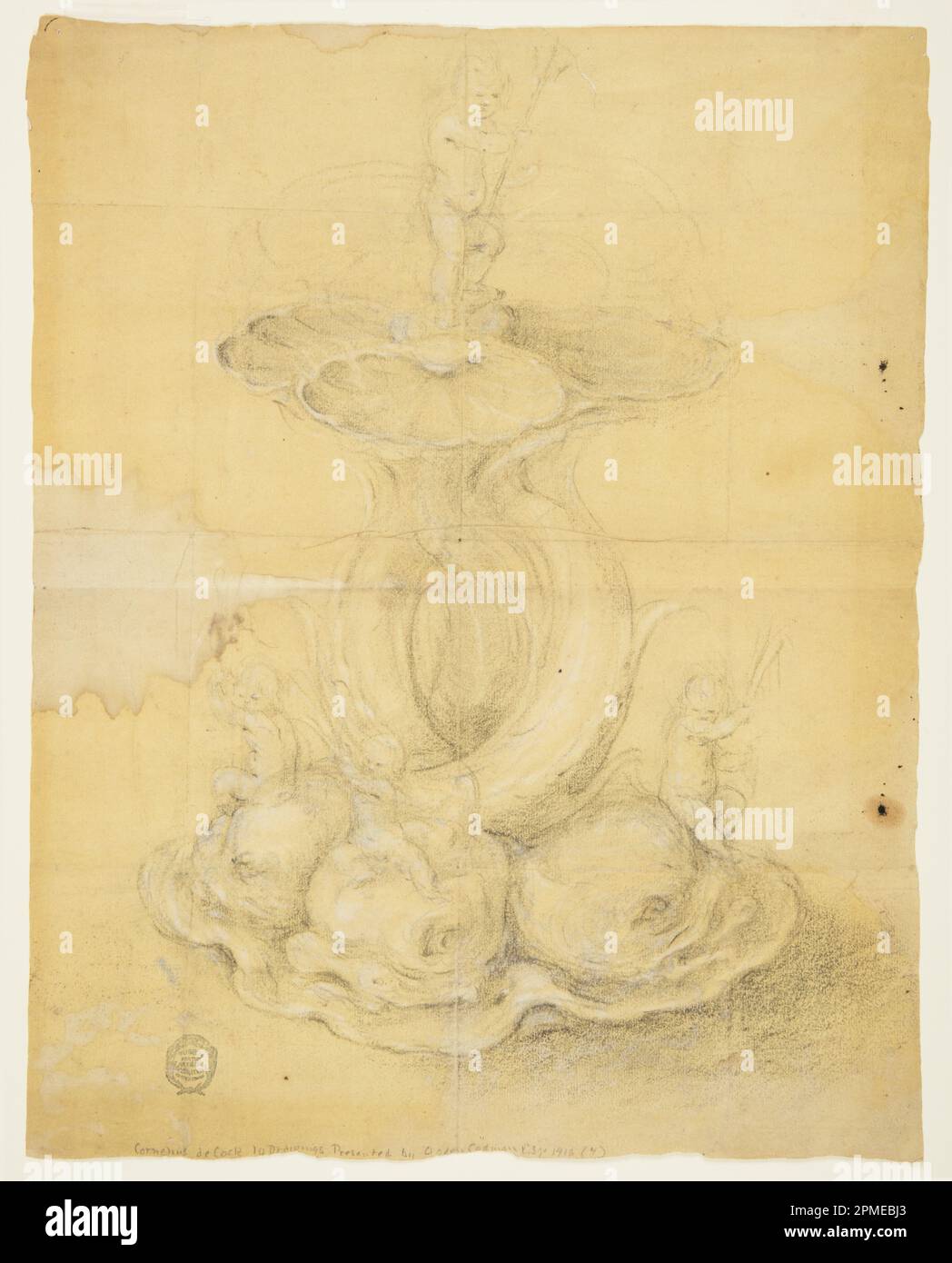 Drawing, Design for a Centerpiece; Circle of Jan Lutma (Dutch, ca. 1584 ...