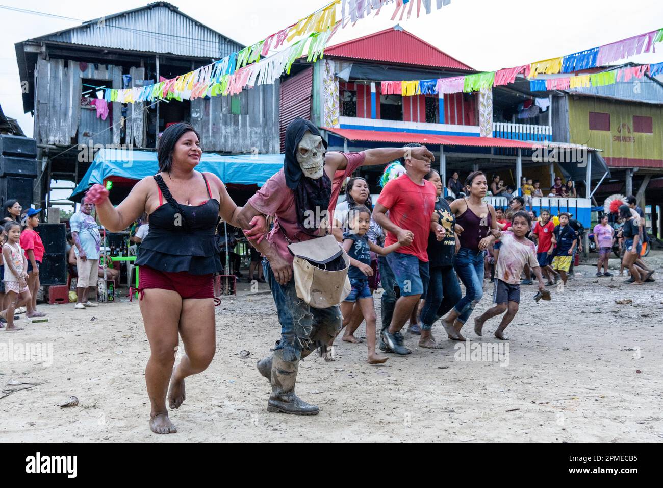 Carnival in Belen is known as Omagua and involves dancing around a ...