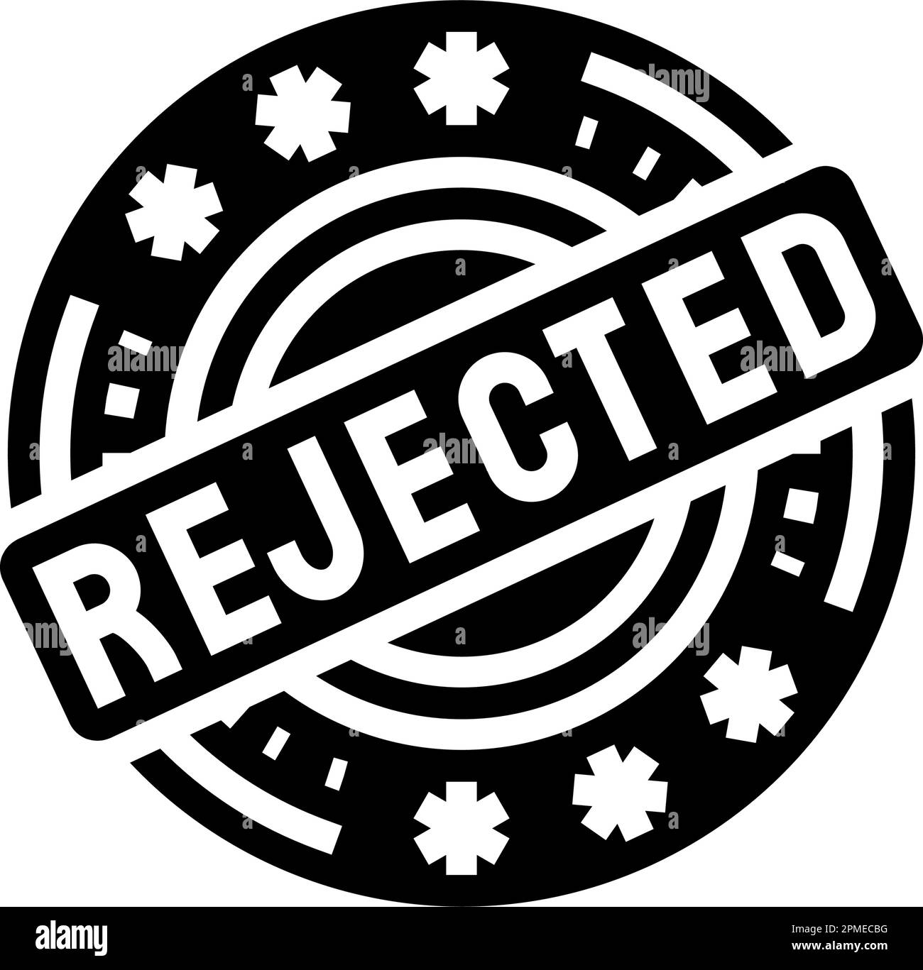 stamp rejected glyph icon vector illustration Stock Vector Image & Art ... stamp rejected glyph icon vector illustration Stock Vector Image & Art ...