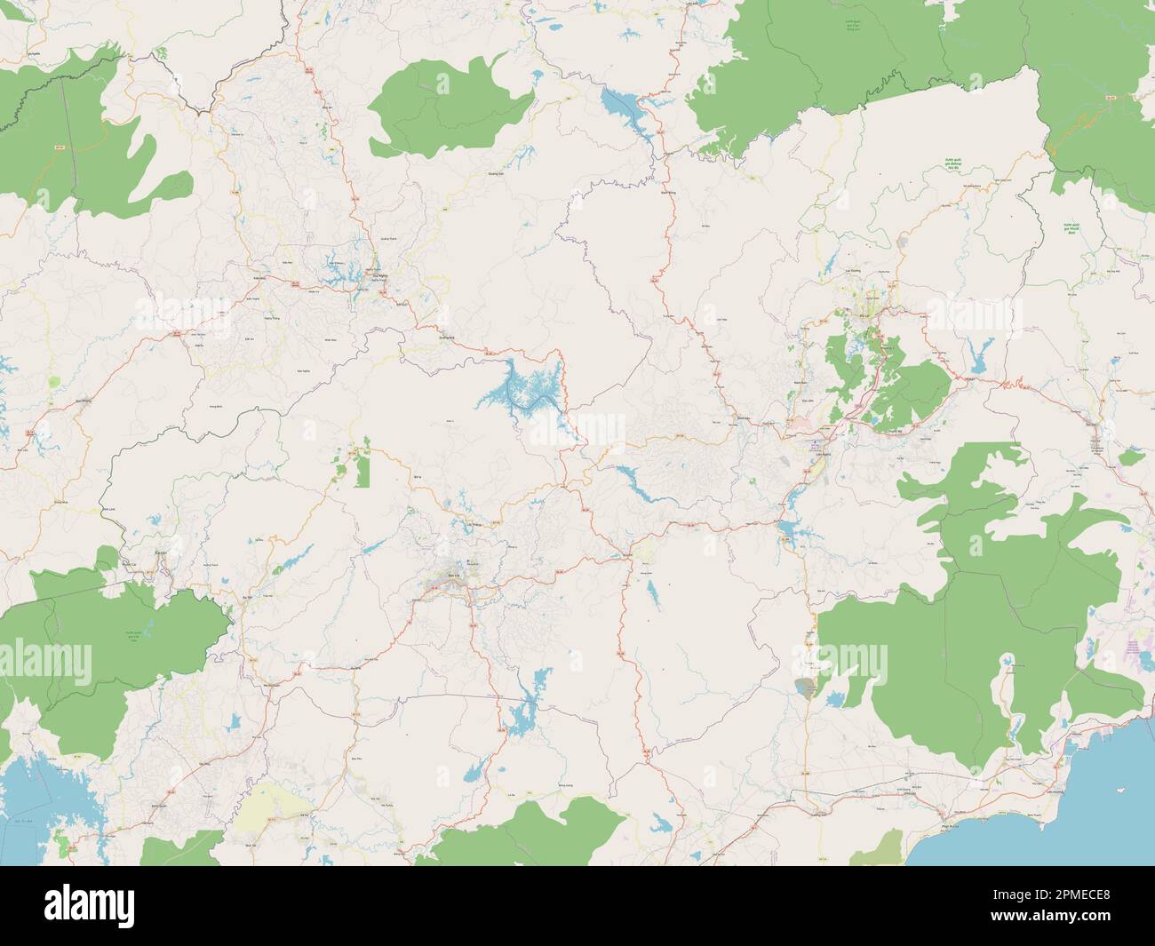 Lam ong, province of Vietnam. Open Street Map Stock Photo - Alamy