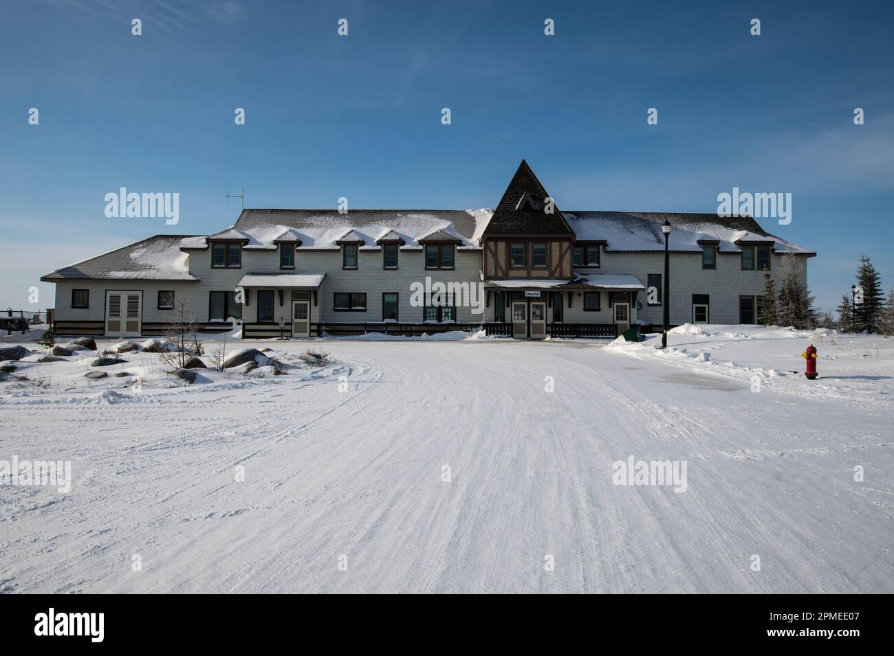 Train station in Churchill, Manitoba, Canada Stock Photo - Alamy