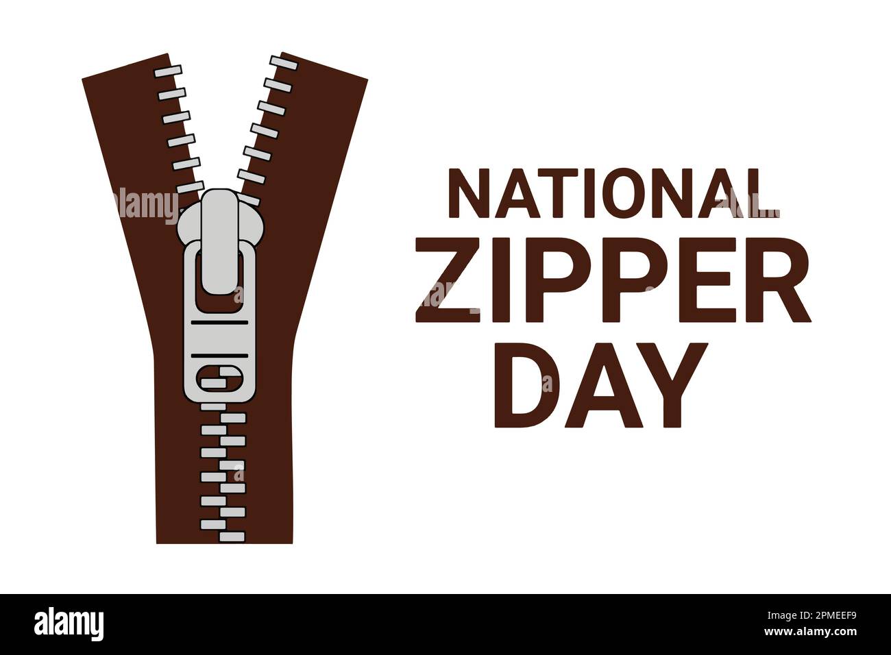 National Zipper Day. Vector Illustration. Suitable for greeting card ...