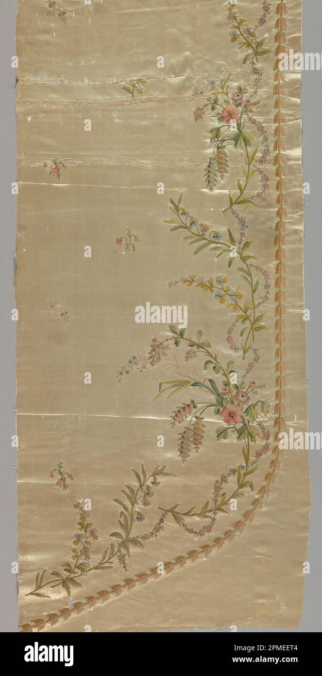 Dress Panel Fragment; silk on silk Stock Photo - Alamy