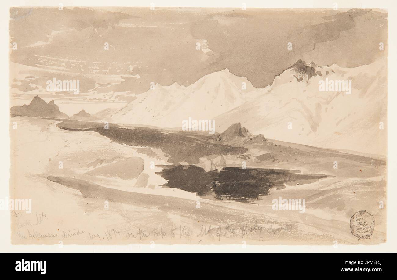 Drawing, The Arkansas Divide; Thomas Moran (American, b. Britain, 1837 ...