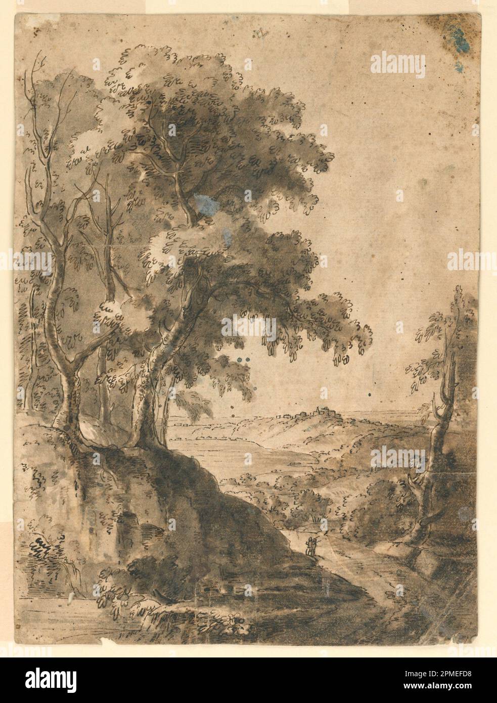 Drawing tree in landscape hi-res stock photography and images - Alamy