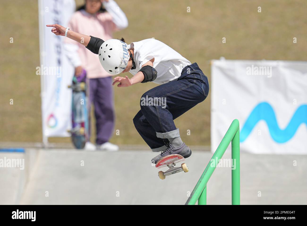 Ibaraki, Japan. 13th Apr, 2023. Yui Harada Skateboarding : The 2nd ...