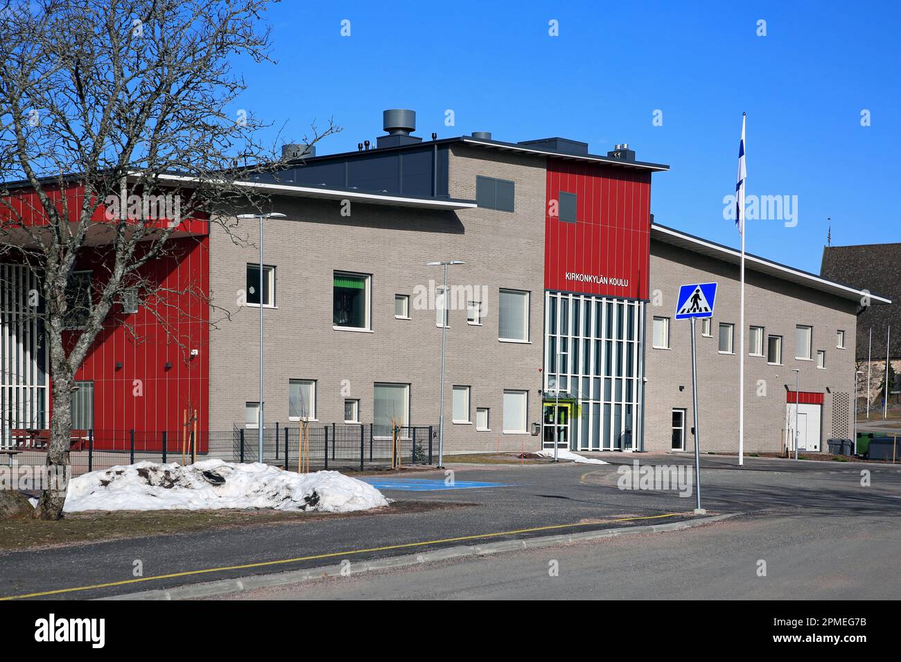 The modern Kirkonkylän koulu primary school, Perniö, was completed in ...