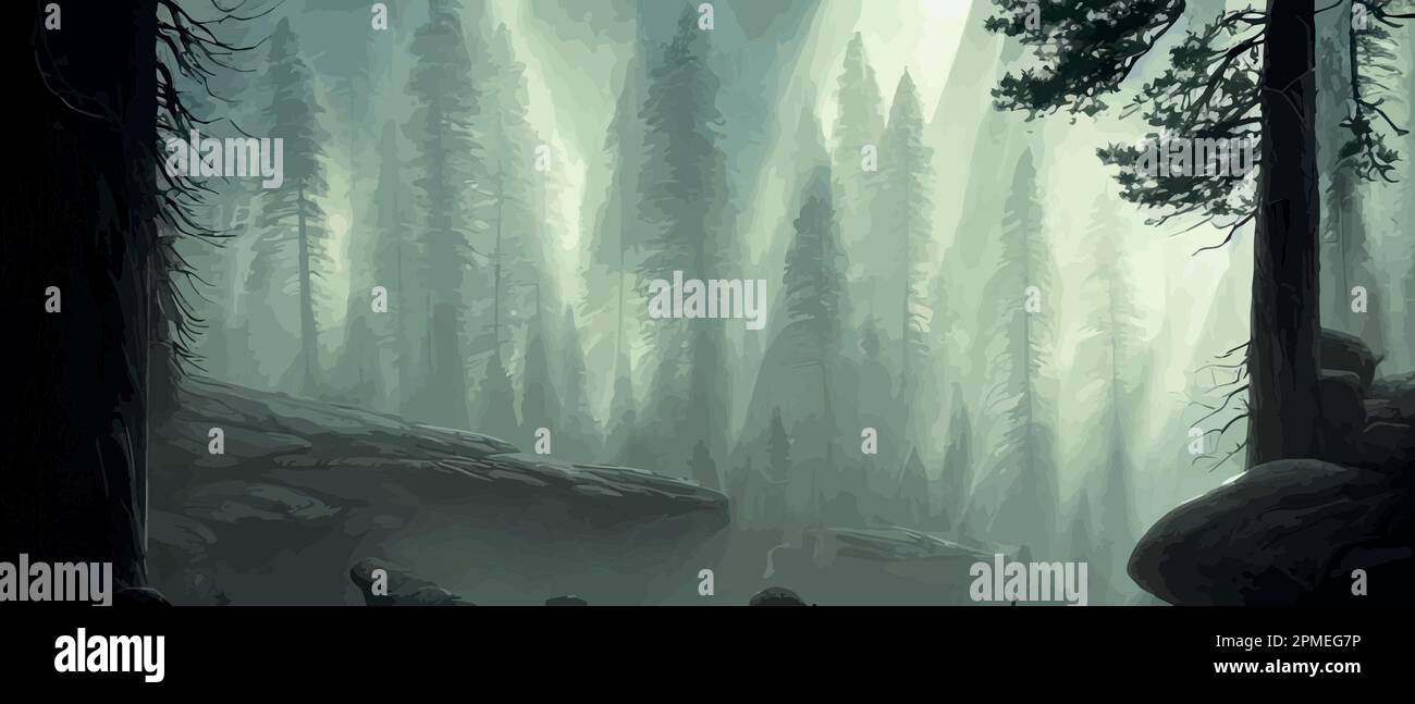 Atmospheric night fog Stock Vector Images - Alamy