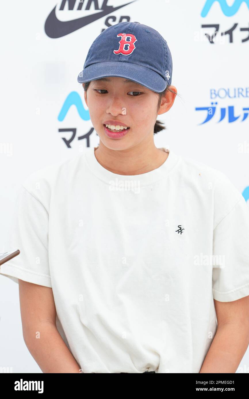 Ibaraki, Japan. 13th Apr, 2023. Yui Harada Skateboarding : The 2nd ...