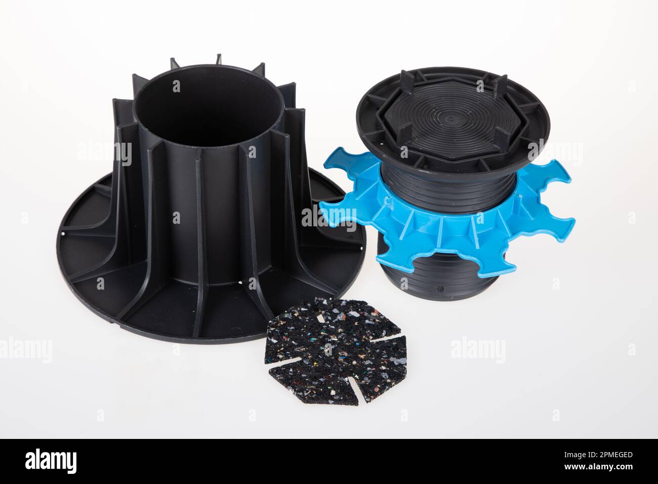 floor tile Pedestal Support with integrated slope plot corrector ...