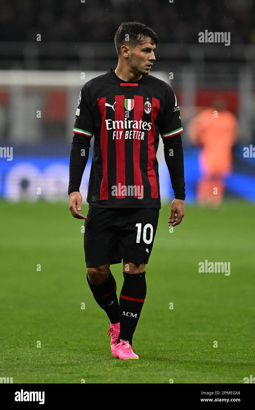 Brahim Díaz of Ac Milan during the UEFA Champions League quarter finals ...