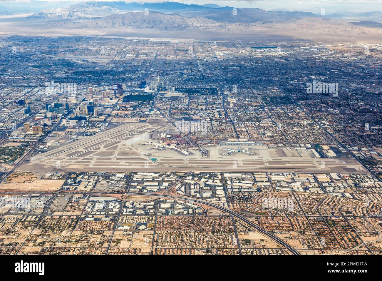 Las Vegas, United States – November 7, 2022: Aerial view of Las Vegas ...