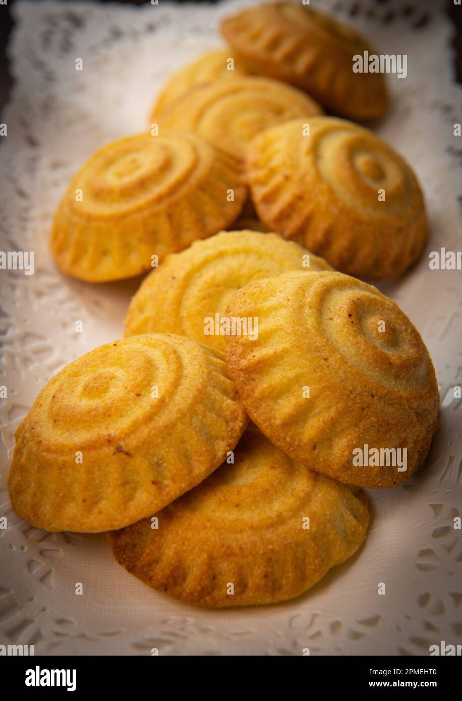 Traditional eid maamoul or mamoul cookies with dates, nuts, and jam ...
