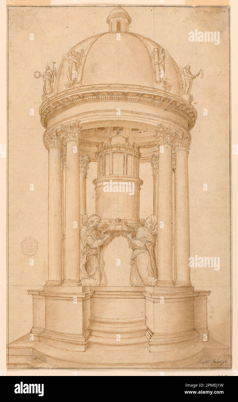 Drawing, Project for a tabernacle intended to be executed in bronze ...