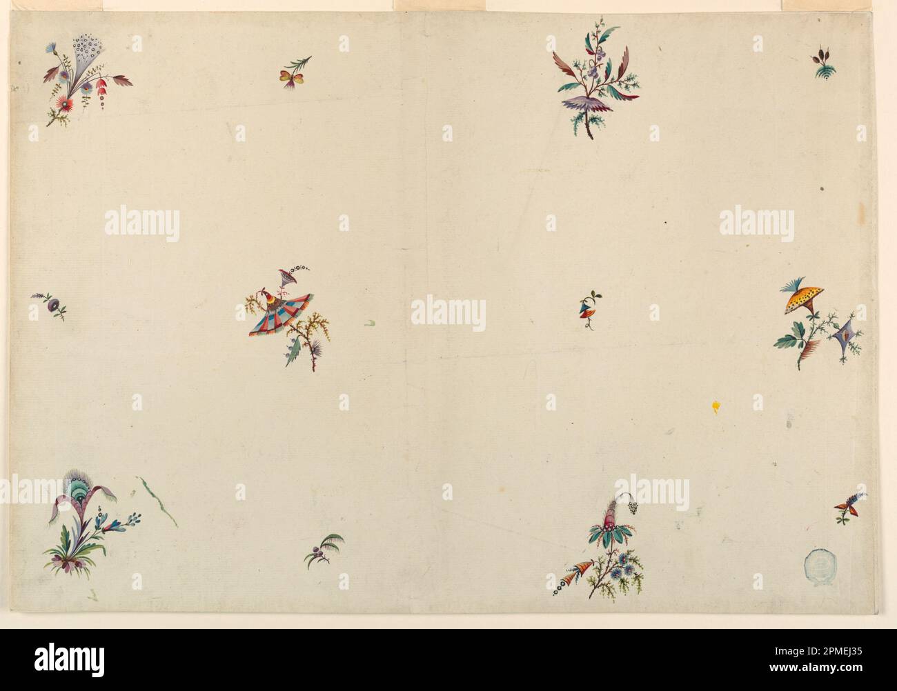 Drawing, Design for the Embroidery or Printed Fabric of Wearing-Apparel ...