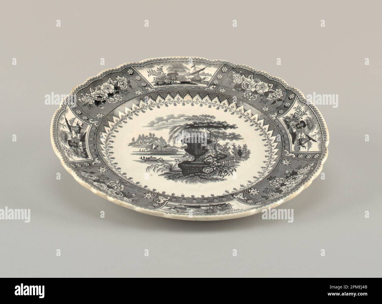 "Canova" Plate; Manufactured by Thomas Mayer; England; earthenware ...