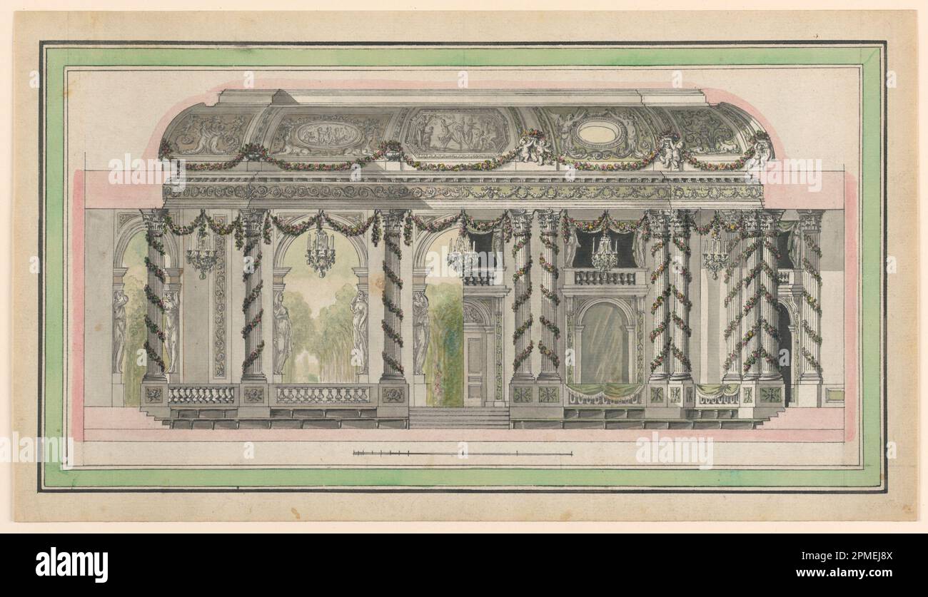 Drawing, Design for the Ballroom of the Royal Palace at Warsaw as ...