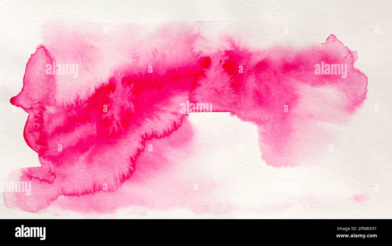Watercolor Pink Splash Artwork Background Stock Photo - Alamy