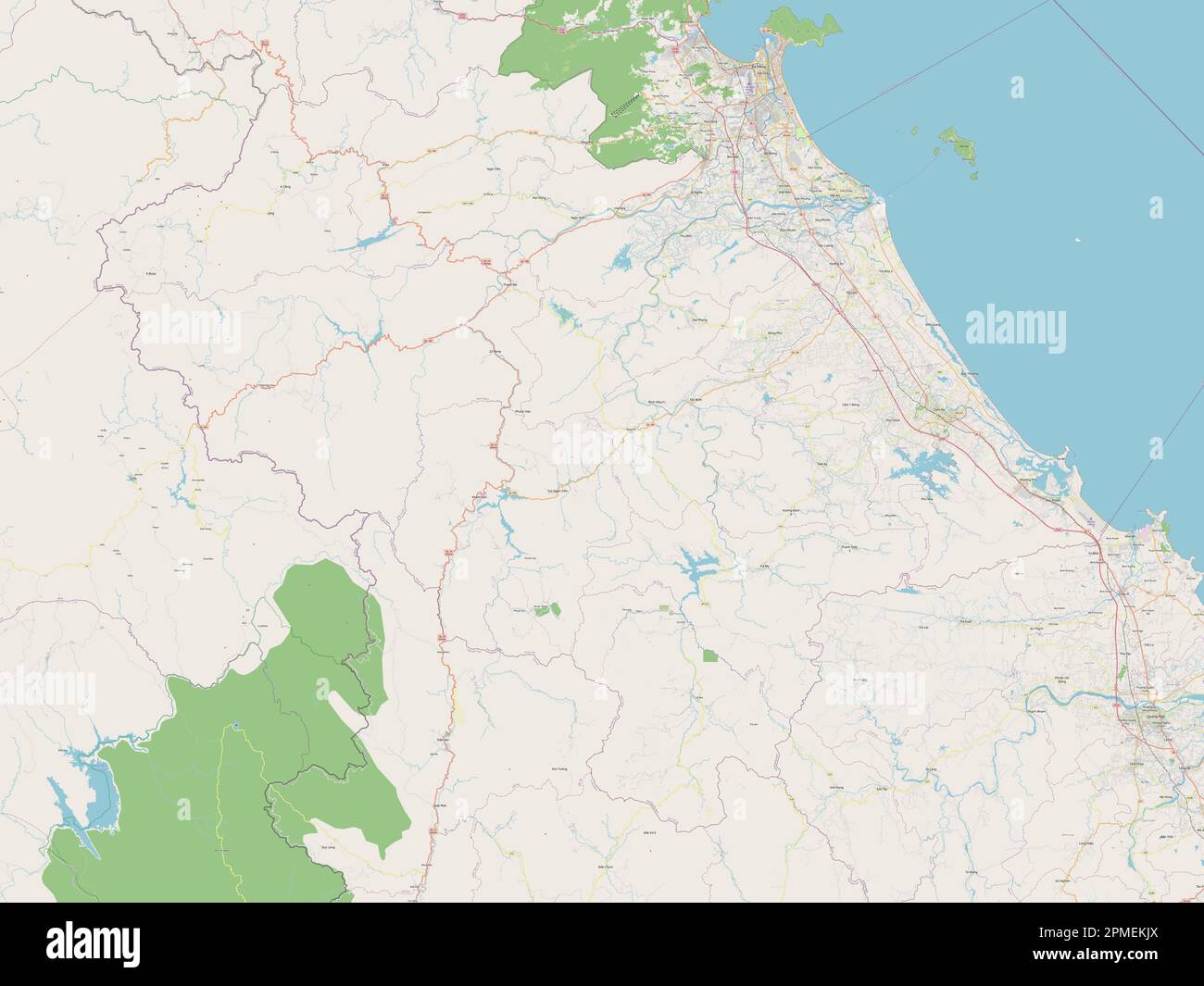 Quang Nam, province of Vietnam. Open Street Map Stock Photo - Alamy