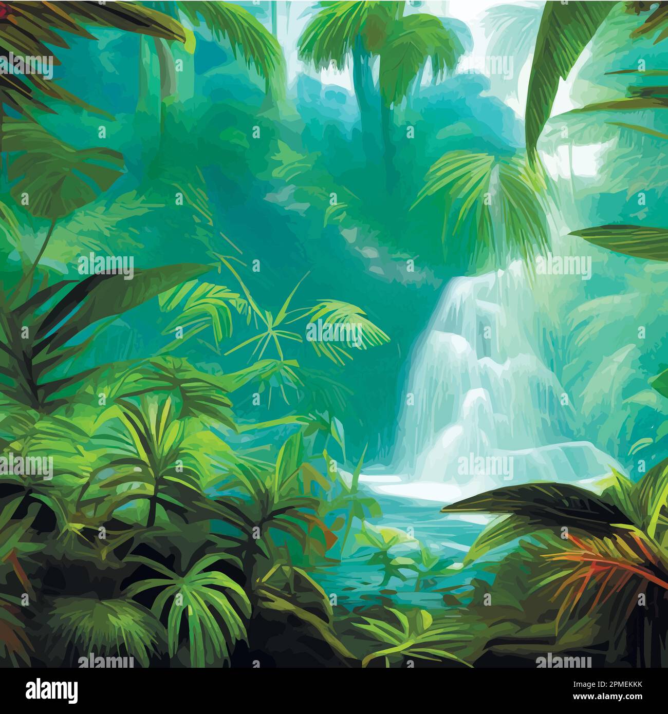 Lily waterfalls Stock Vector Images - Alamy