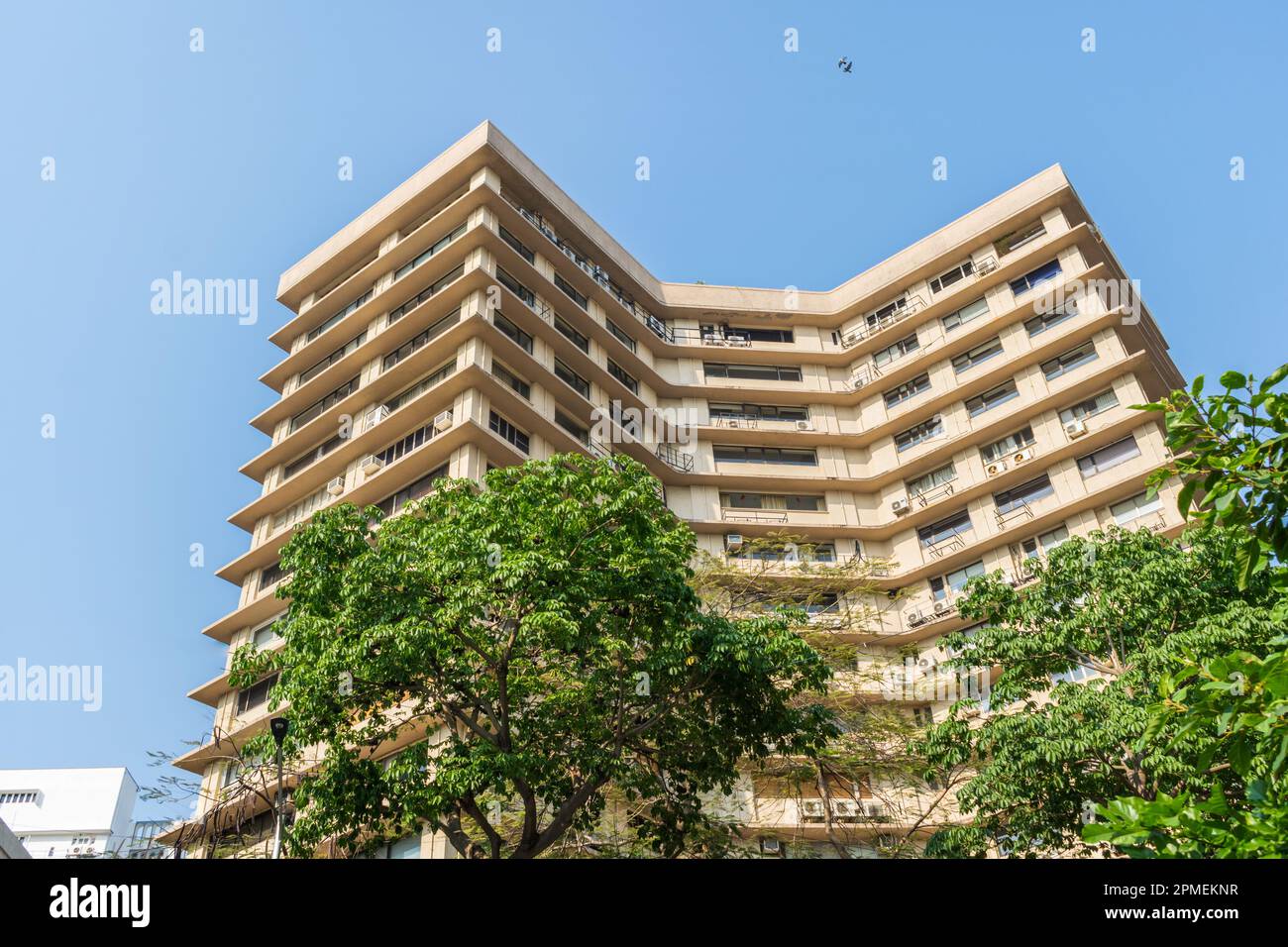 Low angle view of a beautiful skyscraper in Mumbai, India Stock Photo ...