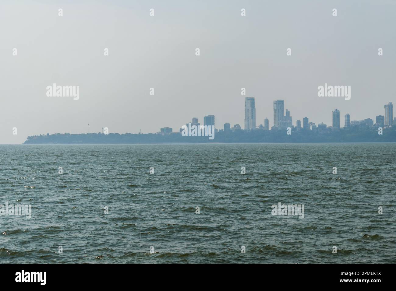 Beautiful urban landscape of the skyline of Mumbai from Nariman Point ...