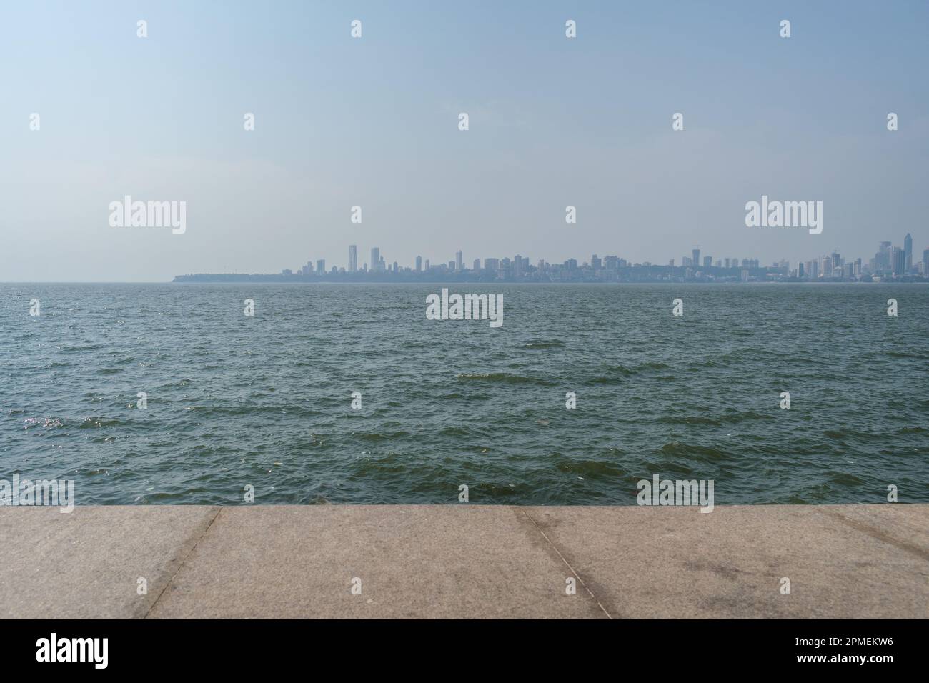 Beautiful urban landscape of the skyline of Mumbai from Nariman Point ...