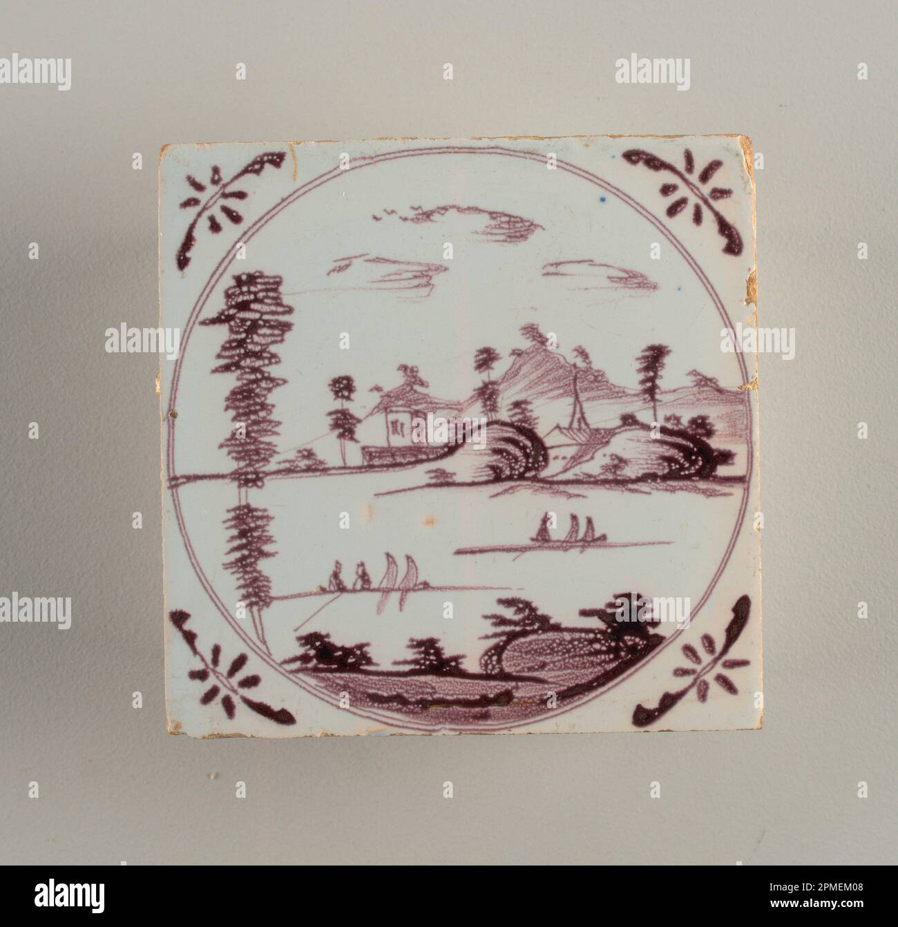 Tile (England); Painted by John Bowen; Manufactured by Redcliff Back ...