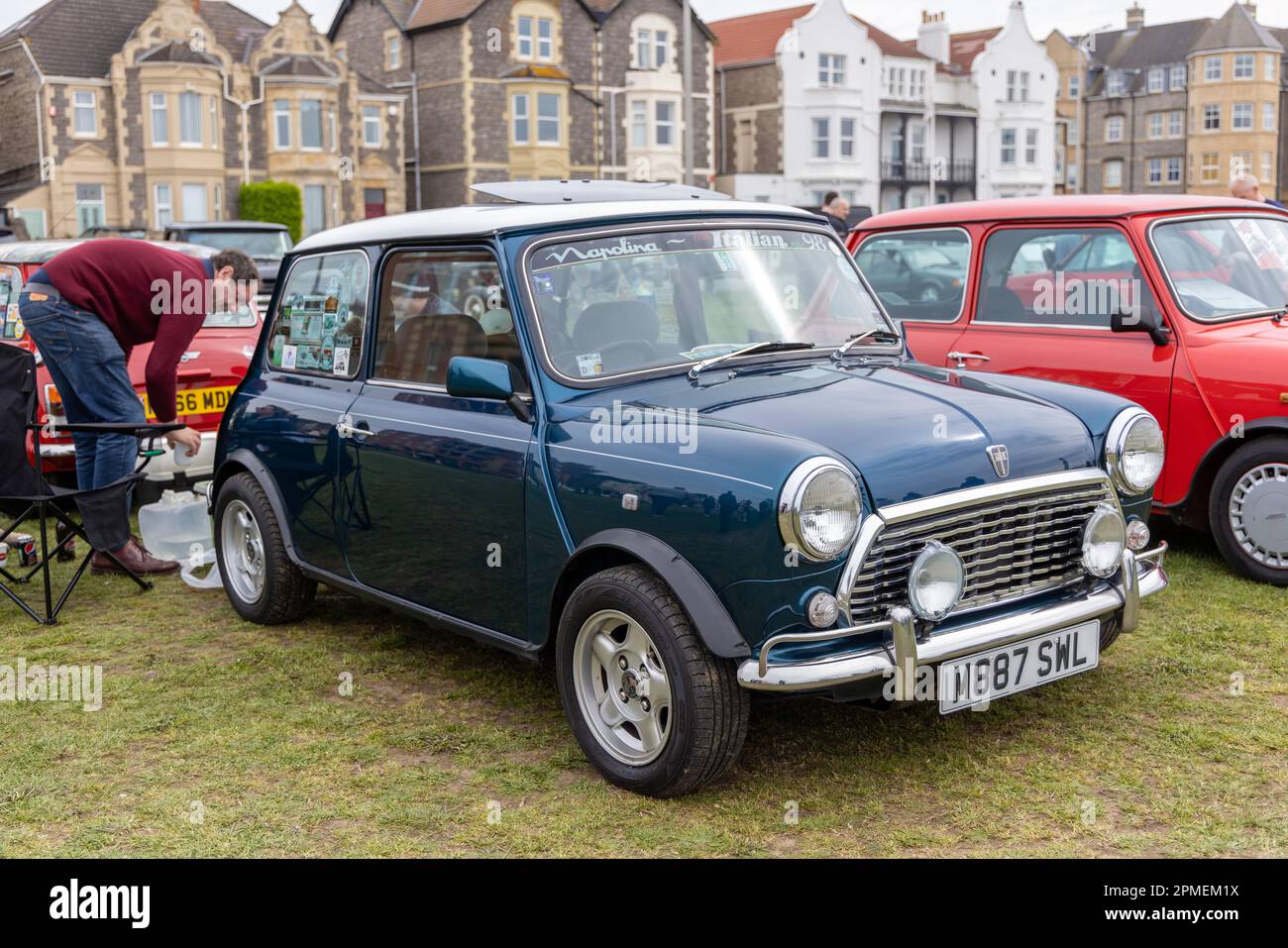 April 2023 - Classic Mini cars at the Pageant of Motoring on the Lawns ...