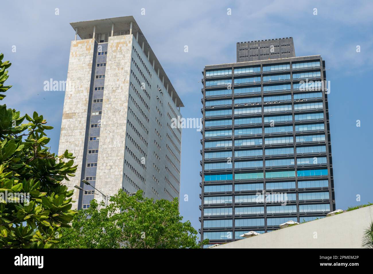 The exterior of the iconic Air India Building at Nariman Point in ...