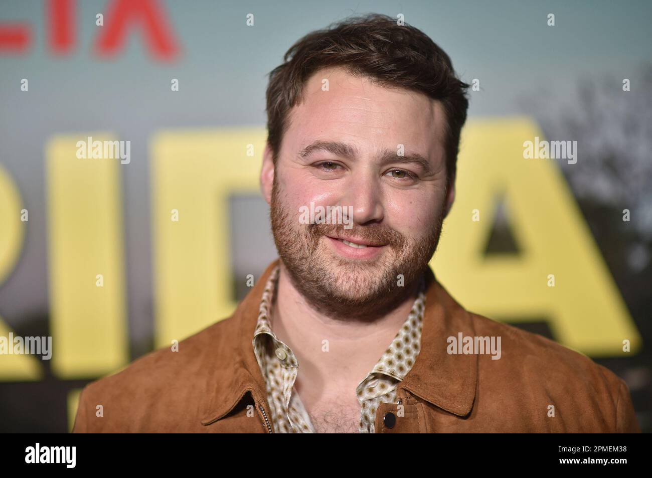 Emory Cohen arrives at the premiere of "Florida Man" on Wednesday, April 12, 2023, at the Roma ...