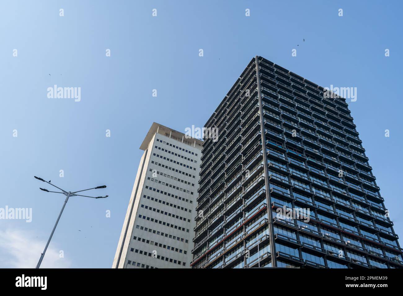 Low angle view of a beautiful skyscraper in Mumbai, India Stock Photo ...