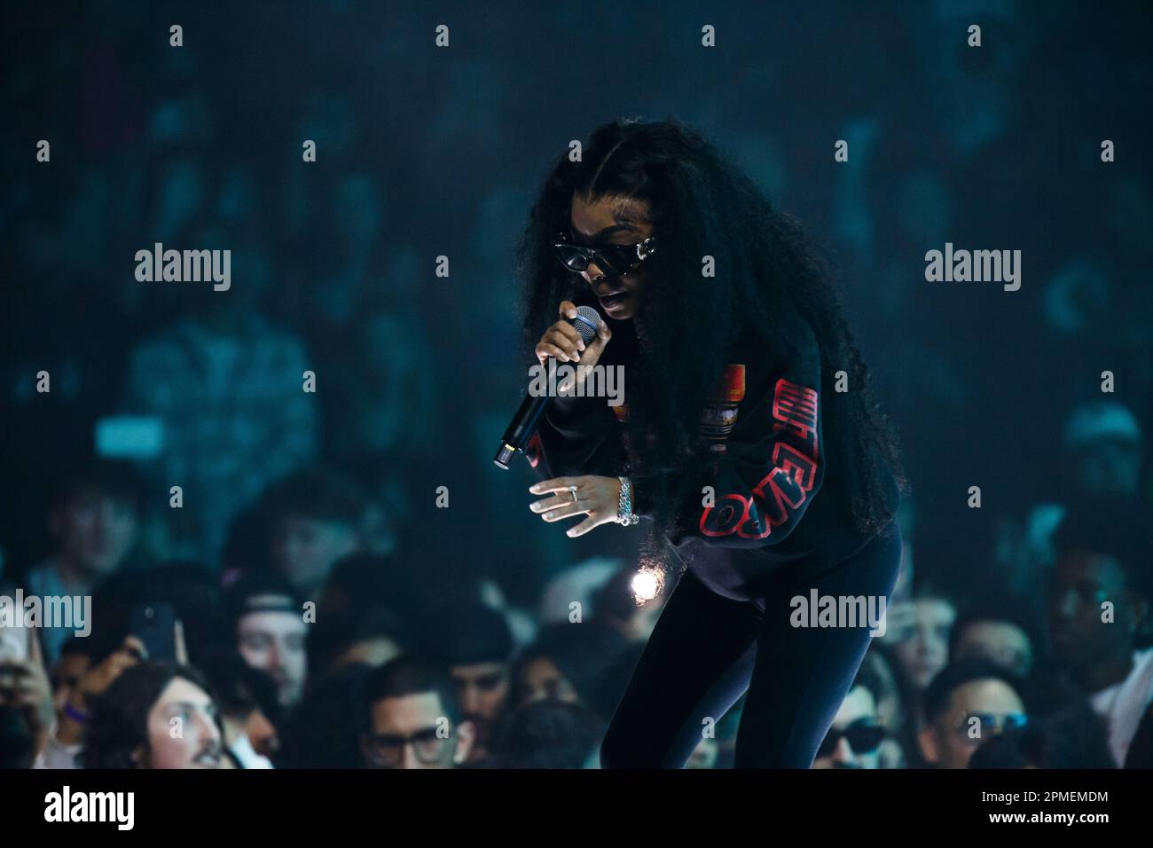 Rapper Lola Brooke performs on stage at Scotiabank Arena in Toronto ...