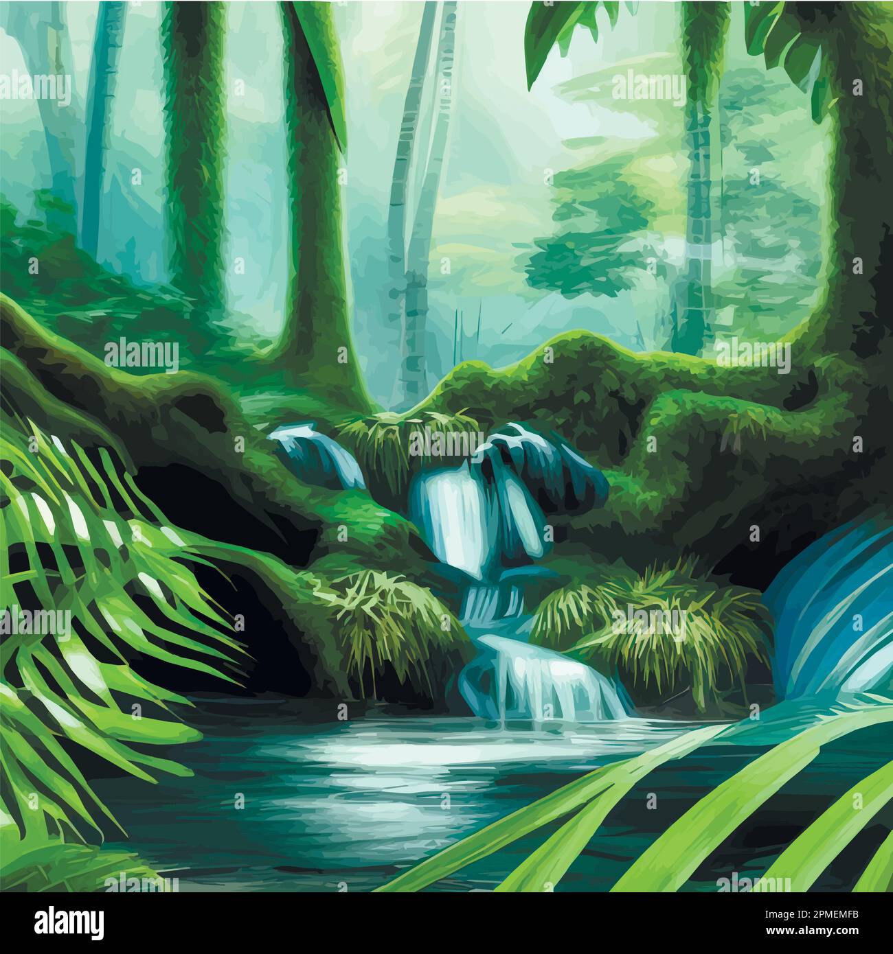 Tourist amazon rainforest Stock Vector Images - Alamy