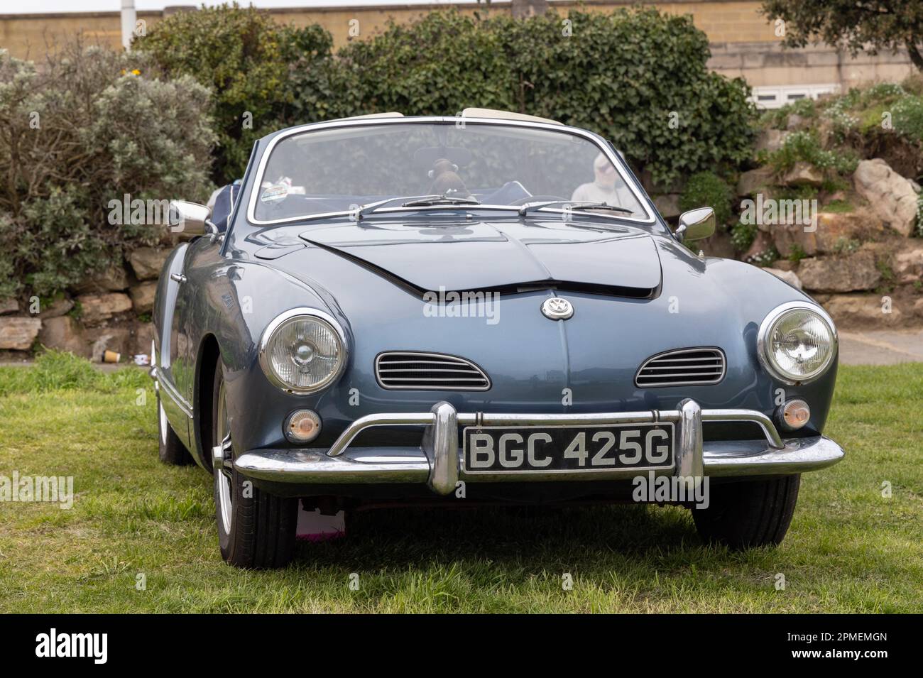 April 2023 - Classic grey VW Karmen Ghia soft top at the Pageant of ...
