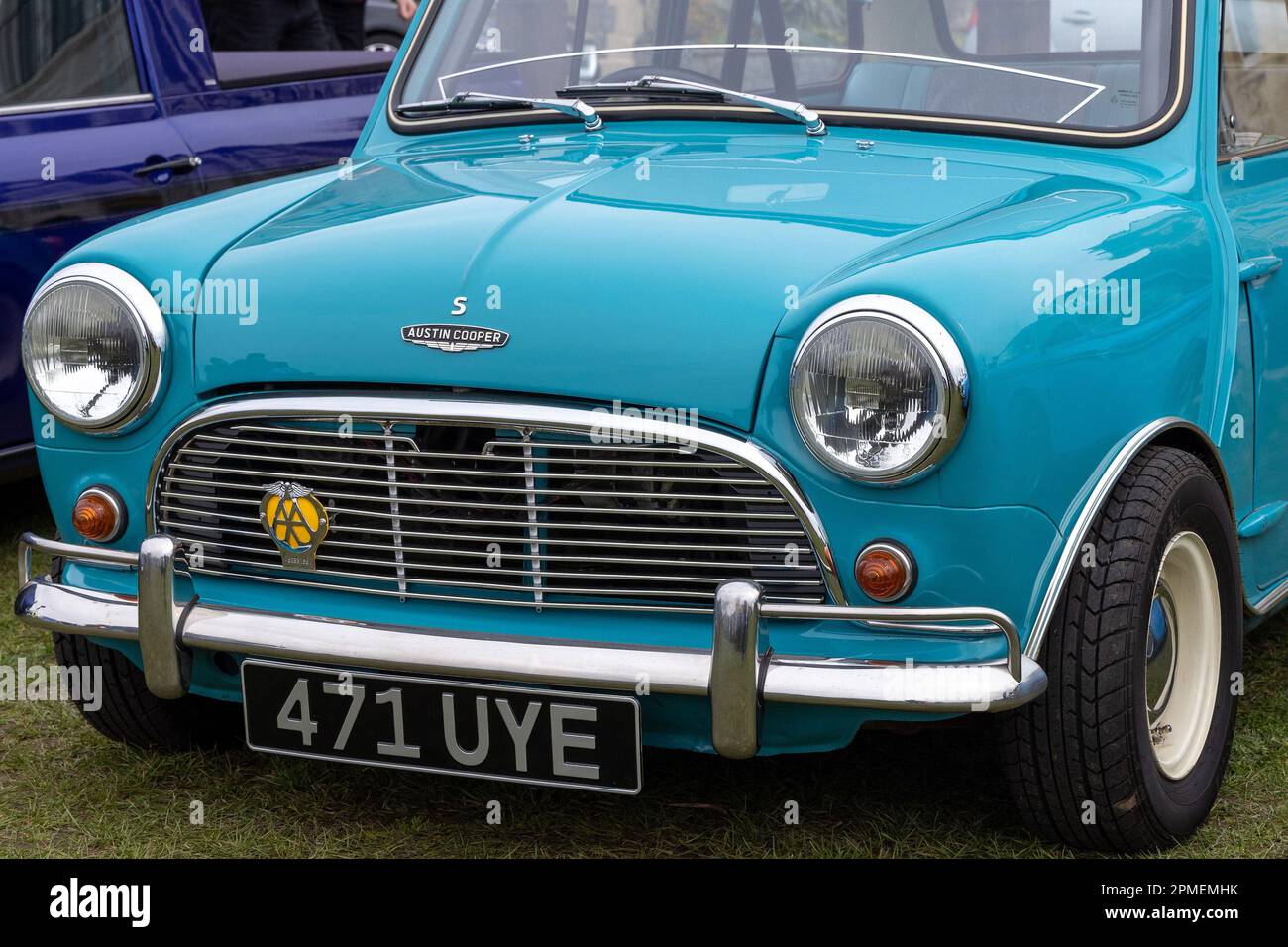 April 2023 - Classic blue Austin Mini Cooper S at the Pageant of ...
