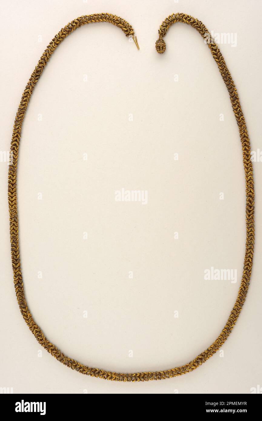 Neck Chain (India); gilt metal Stock Photo - Alamy
