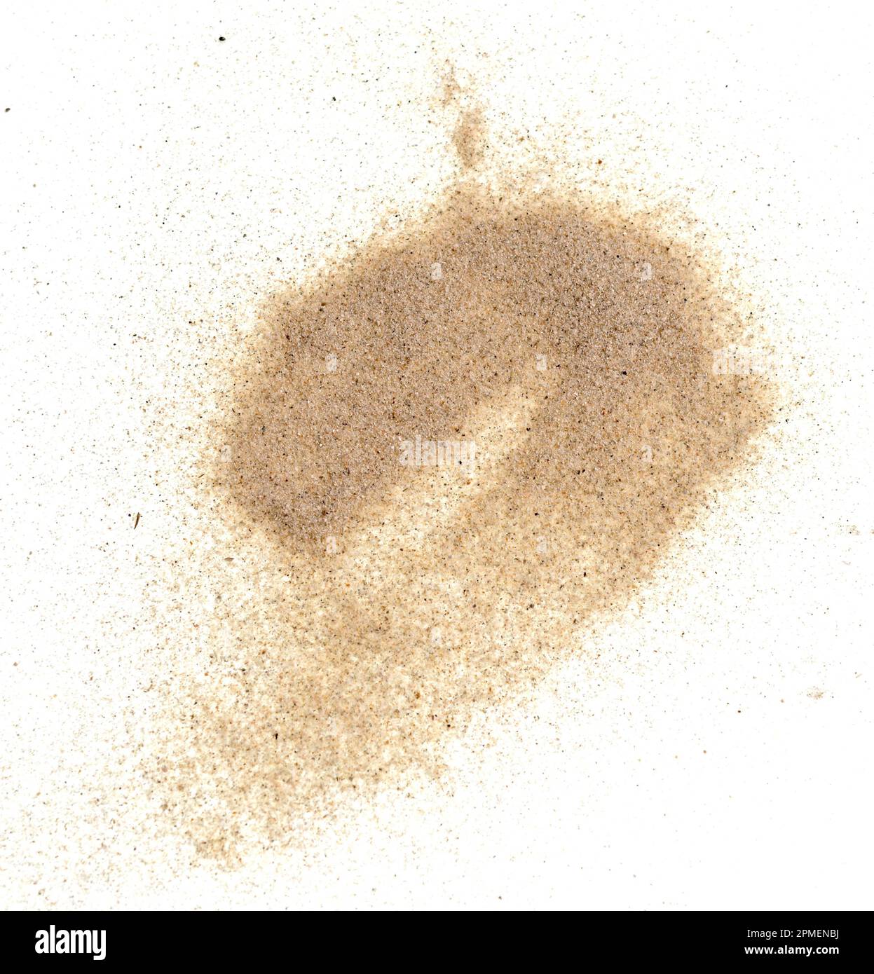 Sand isolated on white background Stock Photo - Alamy