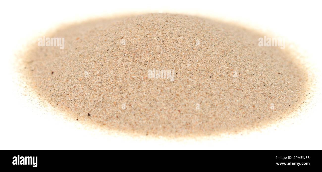 Sand isolated on white background Stock Photo - Alamy