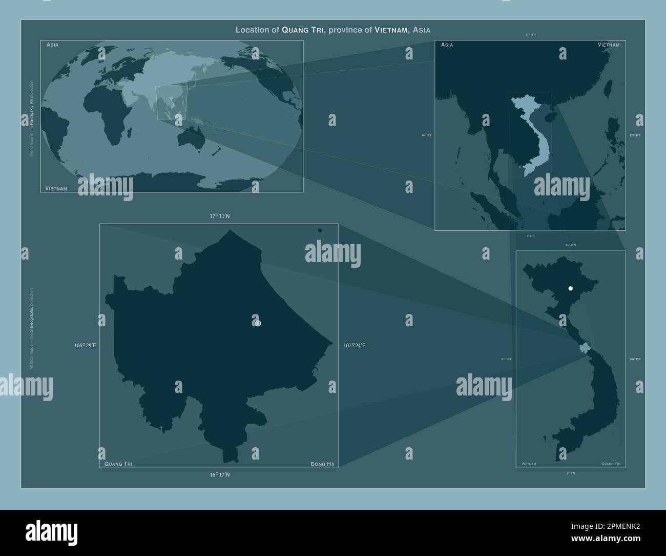 Quang Tri, province of Vietnam. Diagram showing the location of the ...