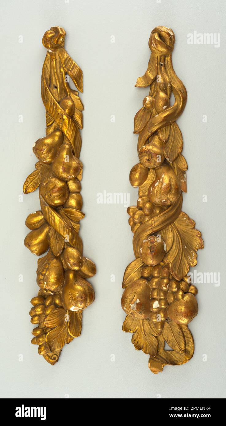 Carving (Italy); wood, gilded Stock Photo - Alamy