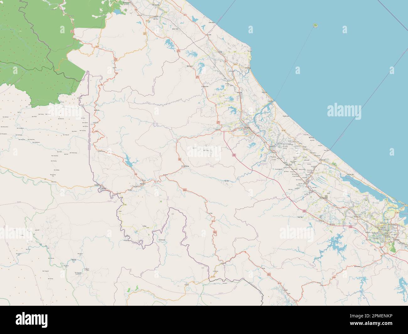 Quang Tri, province of Vietnam. Open Street Map Stock Photo - Alamy