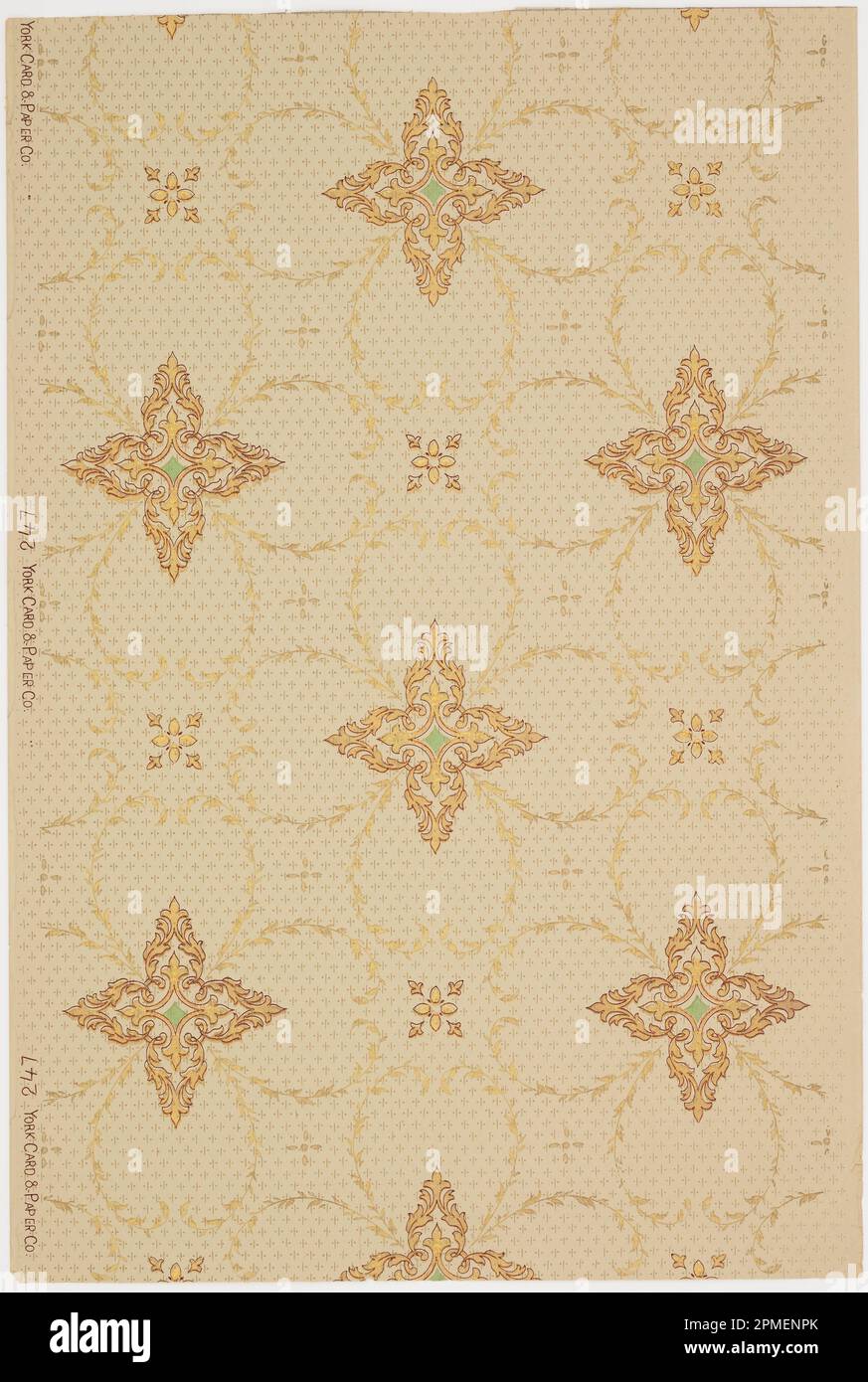 Ceiling Paper (USA); Manufactured by York Card & Paper Co.; machine ...