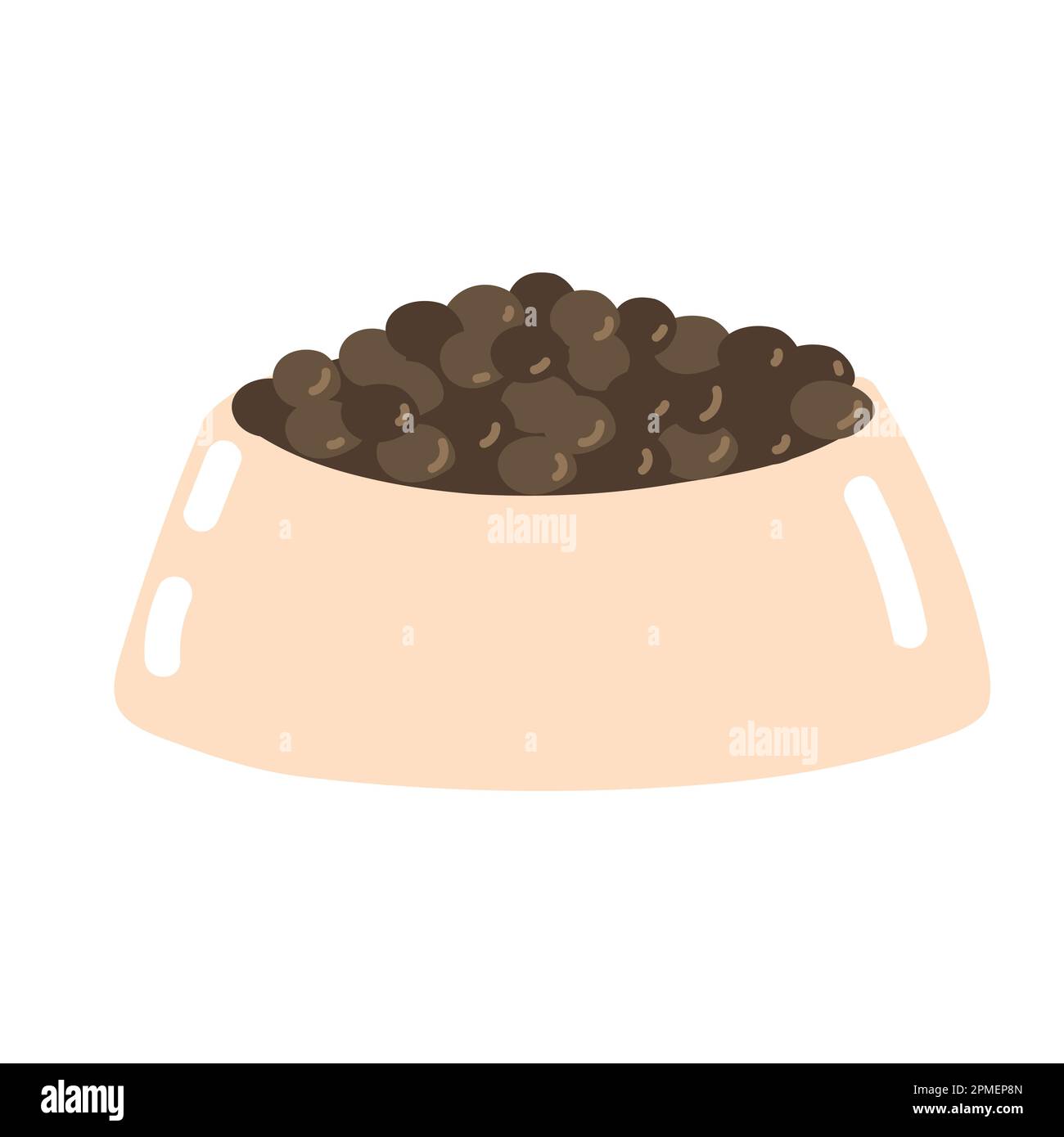 dog food vector illustration. hand drawing on white Stock Vector Image ...