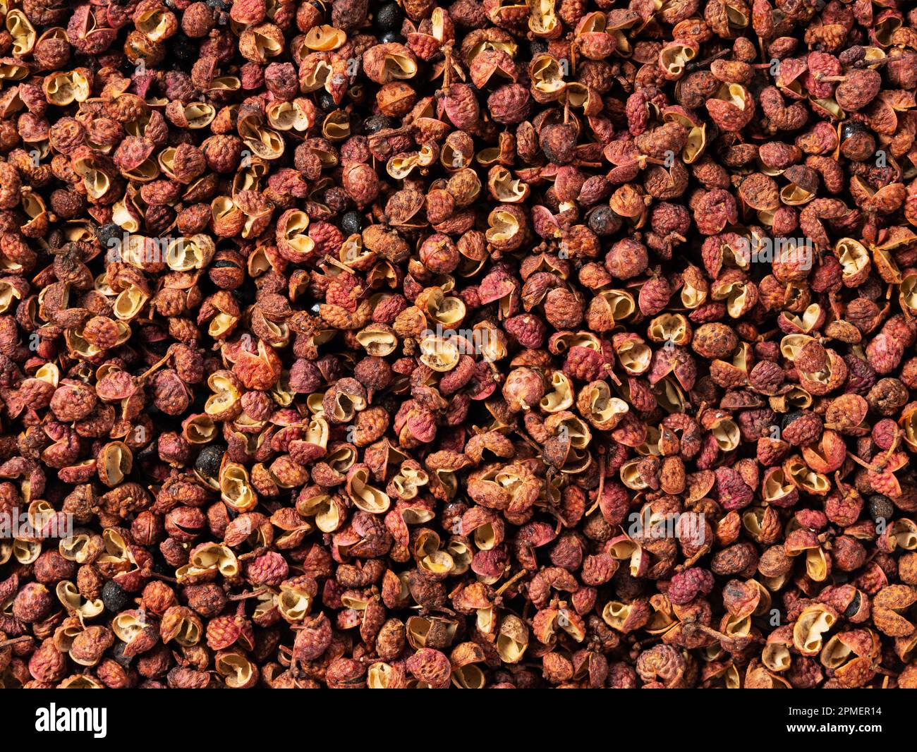 Sichuan pepper placed throughout the screen. Sichuan pepper is a member ...