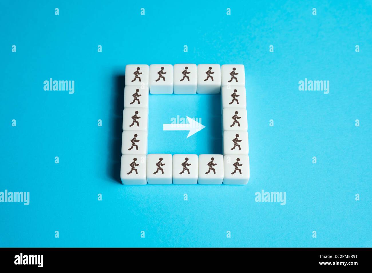 Determining the direction of movement for the team. Cooperation ...