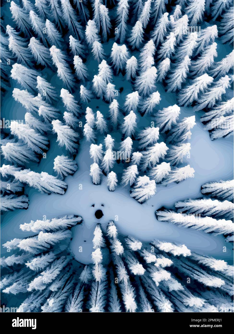 Picturesque aerial view Stock Vector Images - Alamy