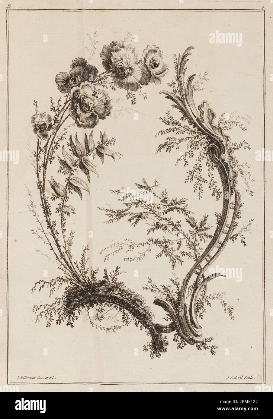 Print, Flower Bough; Designed by Jean-Baptiste Pillement (French, 1728 ...