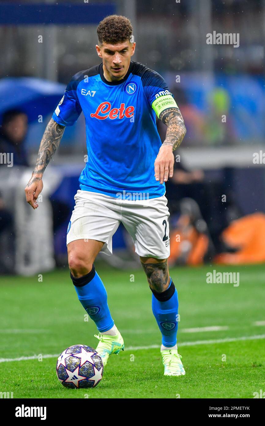 Milano, Italy. 12th Apr, 2023. Giovanni Di Lorenzo (22) of Napoli seen ...