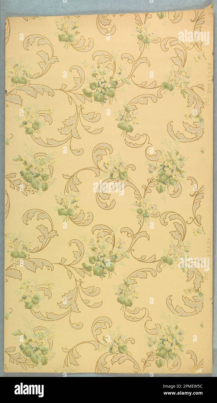 Ceiling Paper (USA); Manufactured by Keystone Wall-Paper Company ...